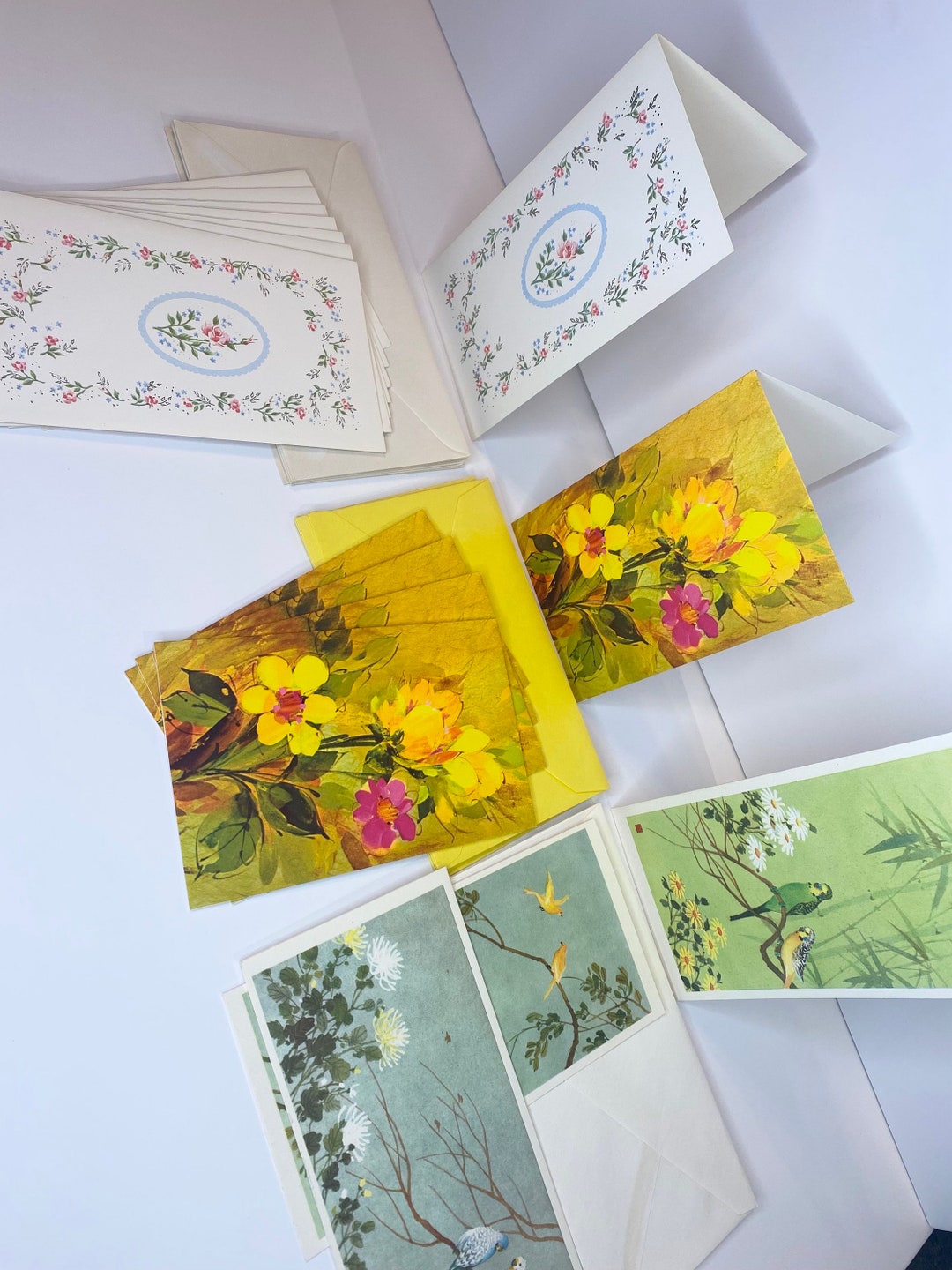 Vintage Greeting Cards Set 16 Carleton Cards Envelopes Stationary 1950s ...