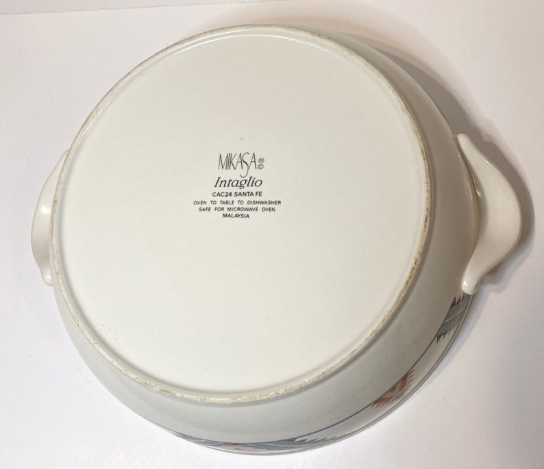 Mikasa Teapot Vintage Set Dish Intaglio CAC24 Santa Fe 9.5 Round ...