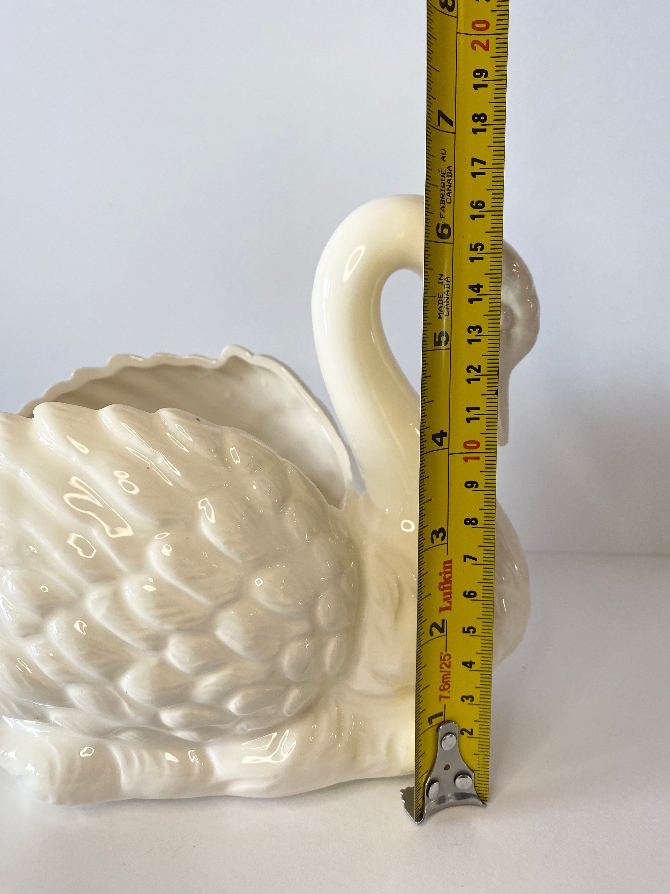 Vintage Napco Ceramic White Swan Planter C5430 MCM 10 X 5 X - Etsy