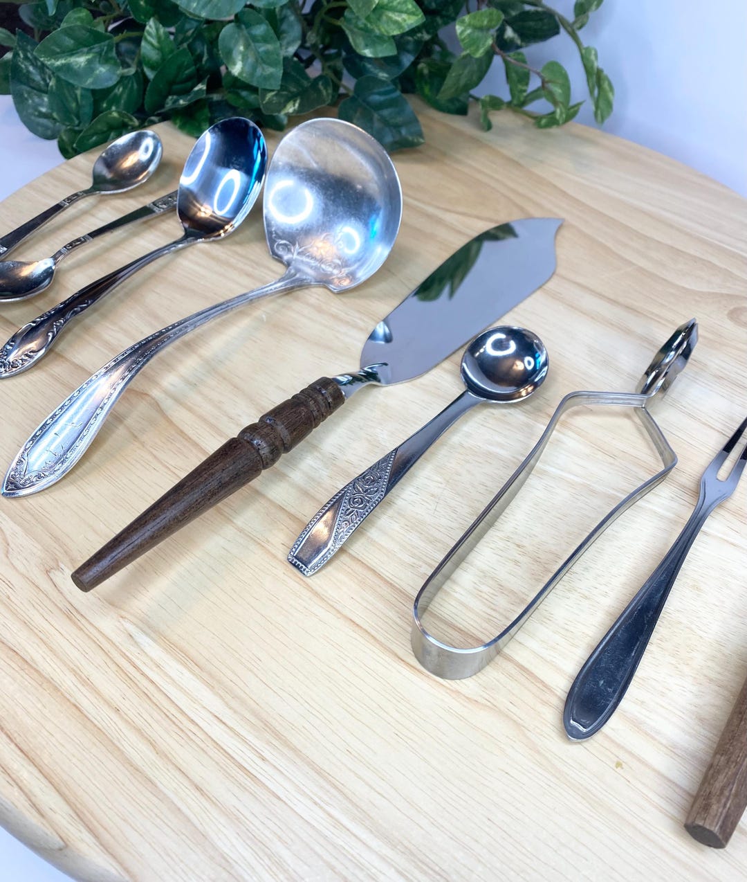 Vintage Rostfrei Italy Serving Flatware Pie Server Tongs Community ...