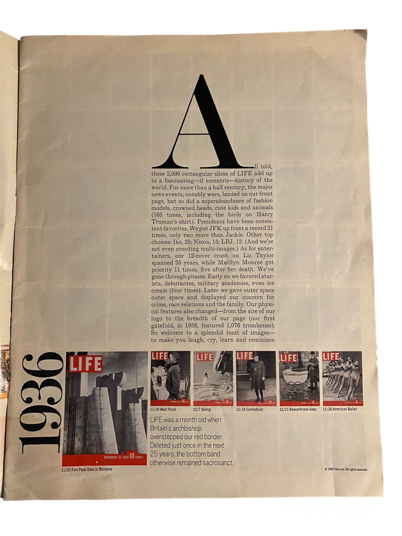 1988 Vintage Life Magazine Covers From 1936-1988 Rare 2000 - Etsy