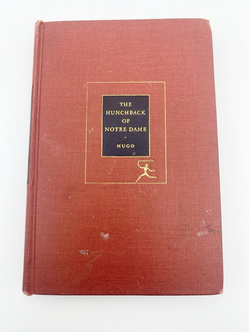 Vintage Book Hunchback of Notre Dame Hardcover: 1940s Modern Library ...