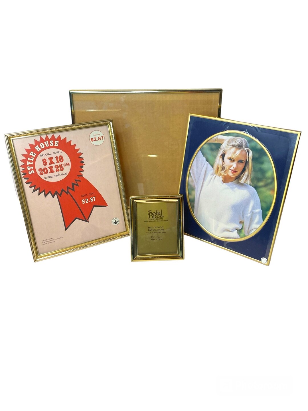 Vintage Brass Picture Frame Bundle Home Decor Gallery Wall Professional ...