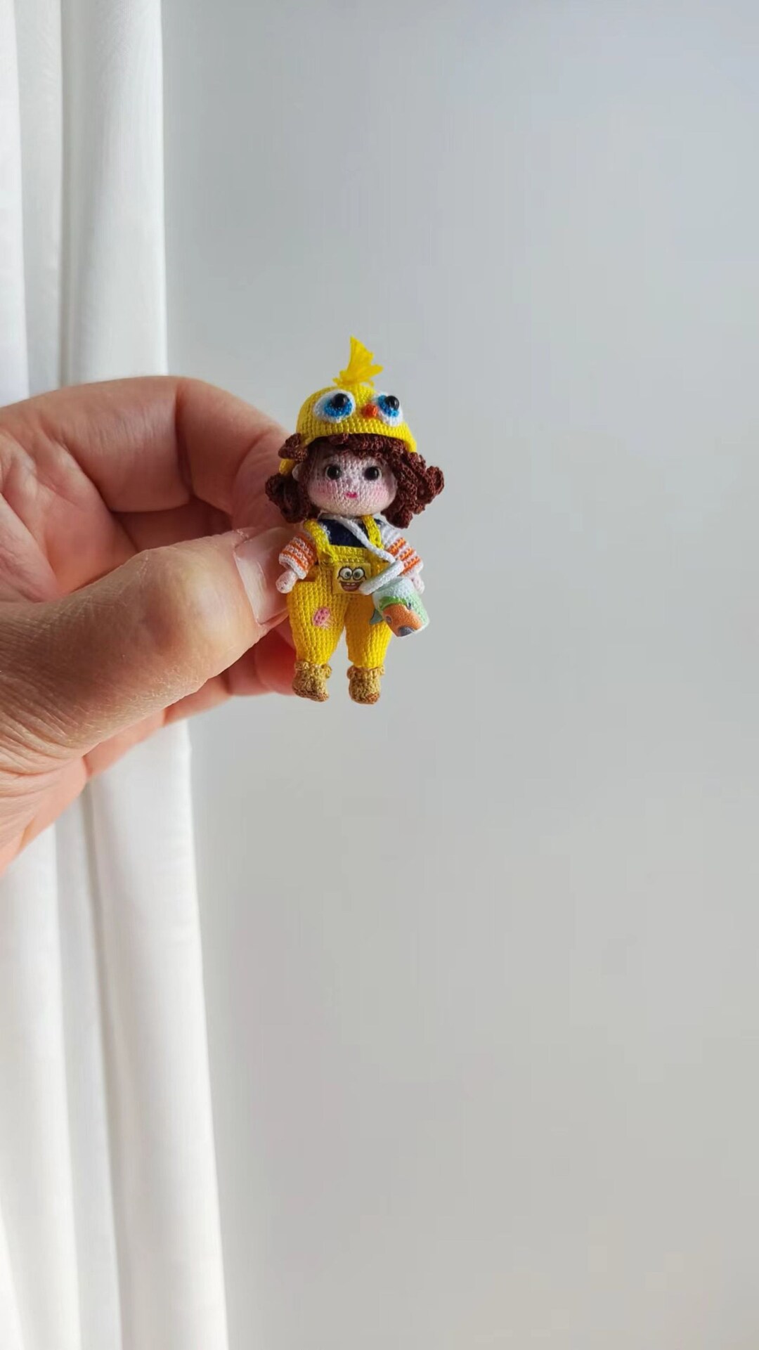 Micro Doll Miniatures Crochet Tiny Doll Amigurumi Princess Doll ...