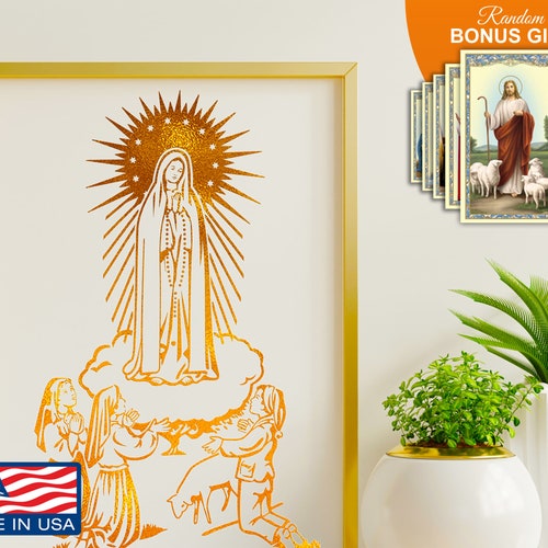 Our Lady of Fatima Art Print With Fatima Prayer Text DIGITAL | Etsy