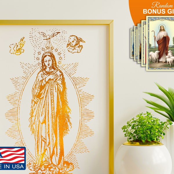 Mary and Eve Garden of Eden Mother Mary Bible Art Mother of Us All and ...