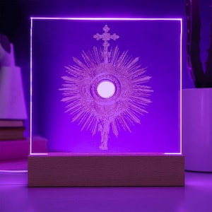 Holy Eucharist Blessed Sacrament Art Mini Monstrance Traditional Roman ...