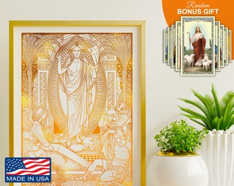 The Resurrection of Jesus Christ Holy Card Easter - Etsy