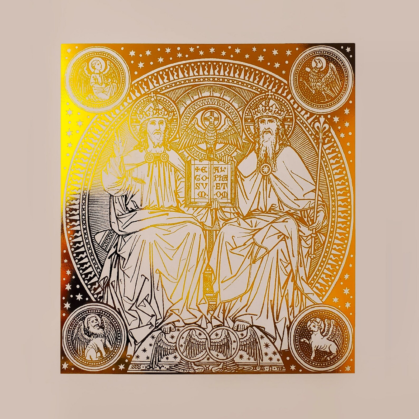 Holy Trinity 8x10 in Home Decor Wall Art Prints Father Son - Etsy