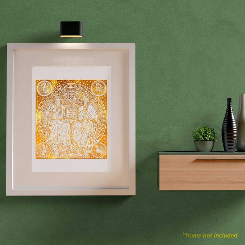 Holy Trinity - 8x10 in Home Decor Wall Art Prints - Father Son Holy ...