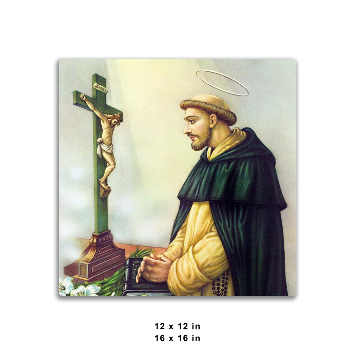 Saint Dominic Guzman - Canvas Art Print, Rosary Devotion Sacred ...