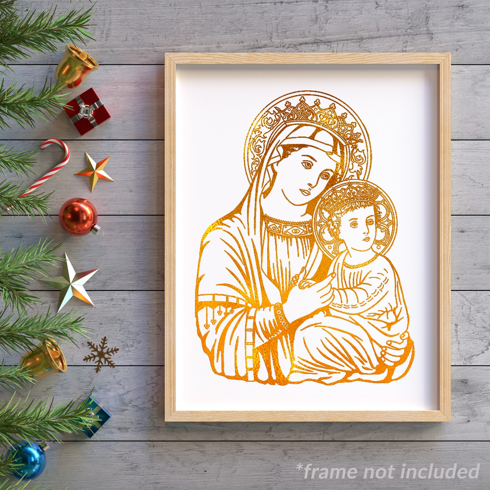 Our Lady of Perpetual Help 8x10 in Real Handmade Gold Foil Art - Etsy