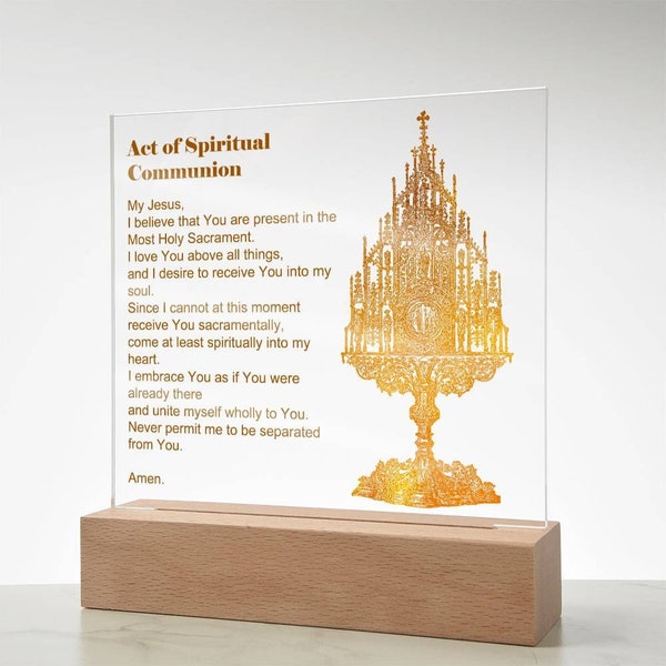 Printable Card the Spiritual Communion Prayer, Instant Download ...