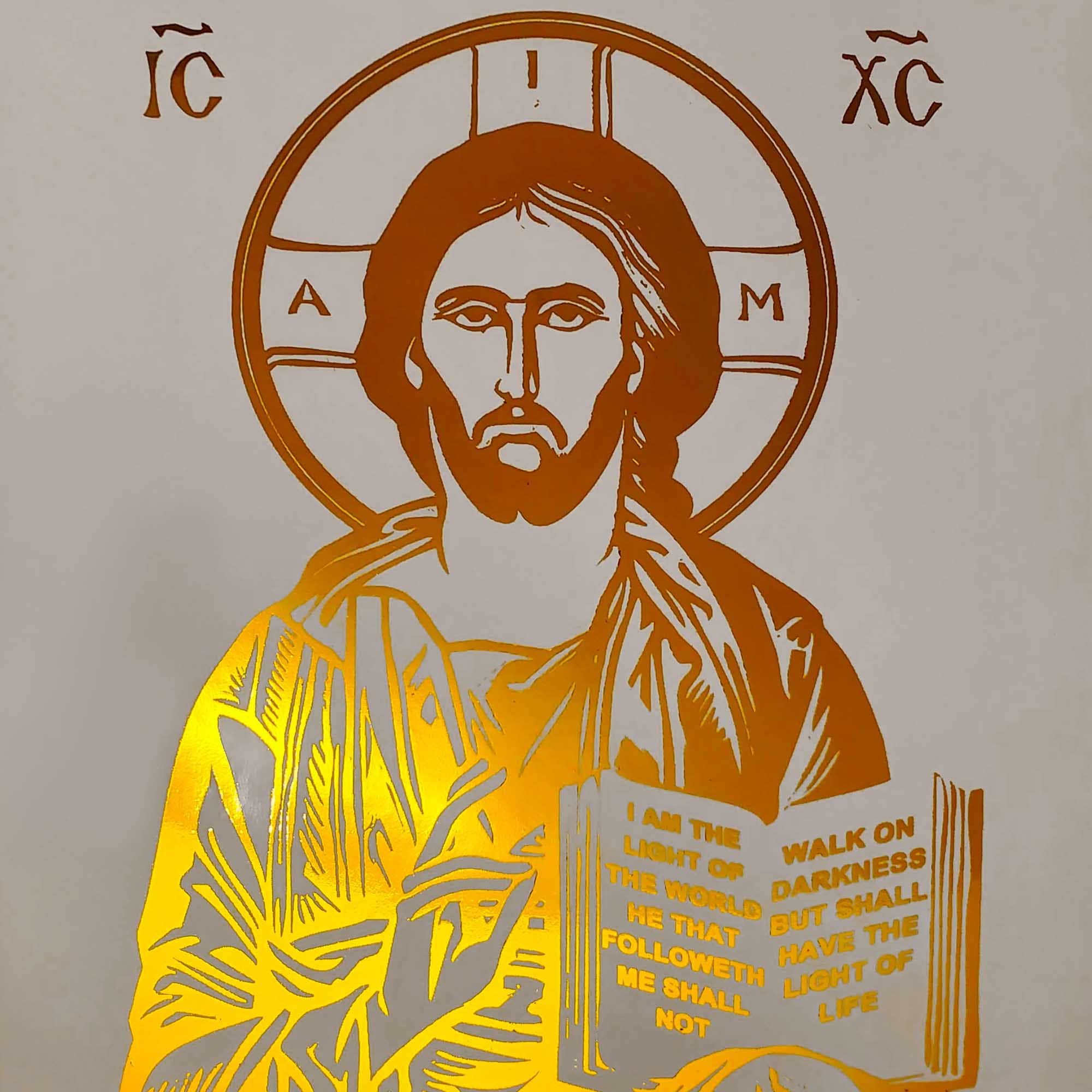 Jesus Christ the Teacher Icon 8x10 in Handmade Gold Foil Art - Etsy UK