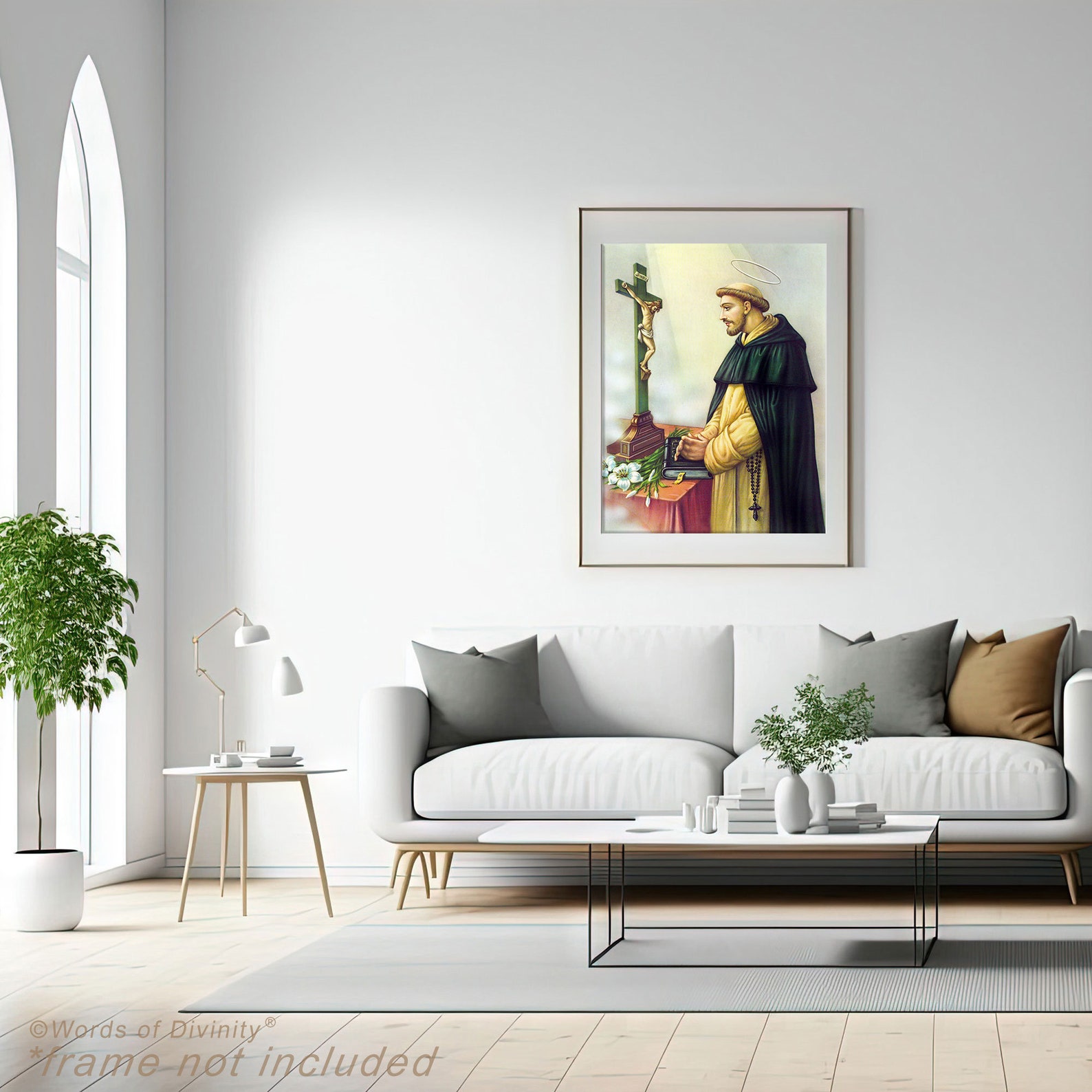 Saint Dominic Guzman - Canvas Art Print, Rosary Devotion Sacred ...