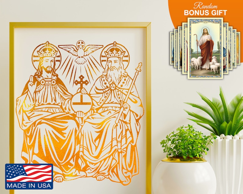 Holy Trinity - 8x10 in Home Decor Wall Art Prints - Father Son Holy ...