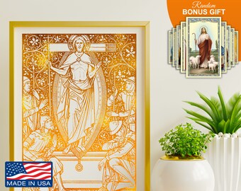 The Resurrection of Jesus Christ Holy Card Easter - Etsy