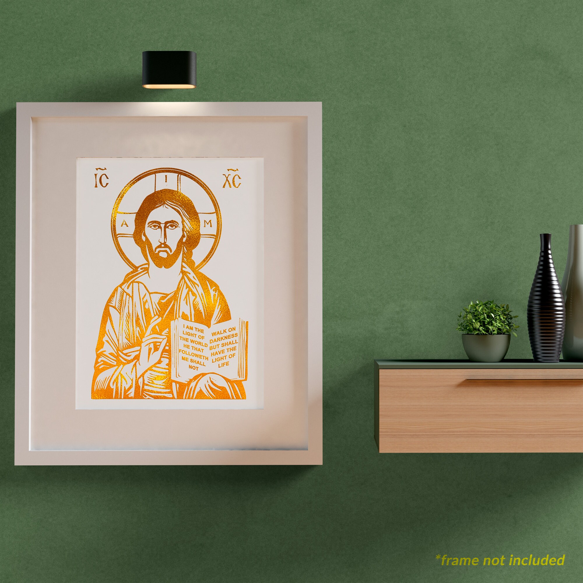 Jesus Christ the Teacher Icon 8x10 in Handmade Gold Foil Art - Etsy UK