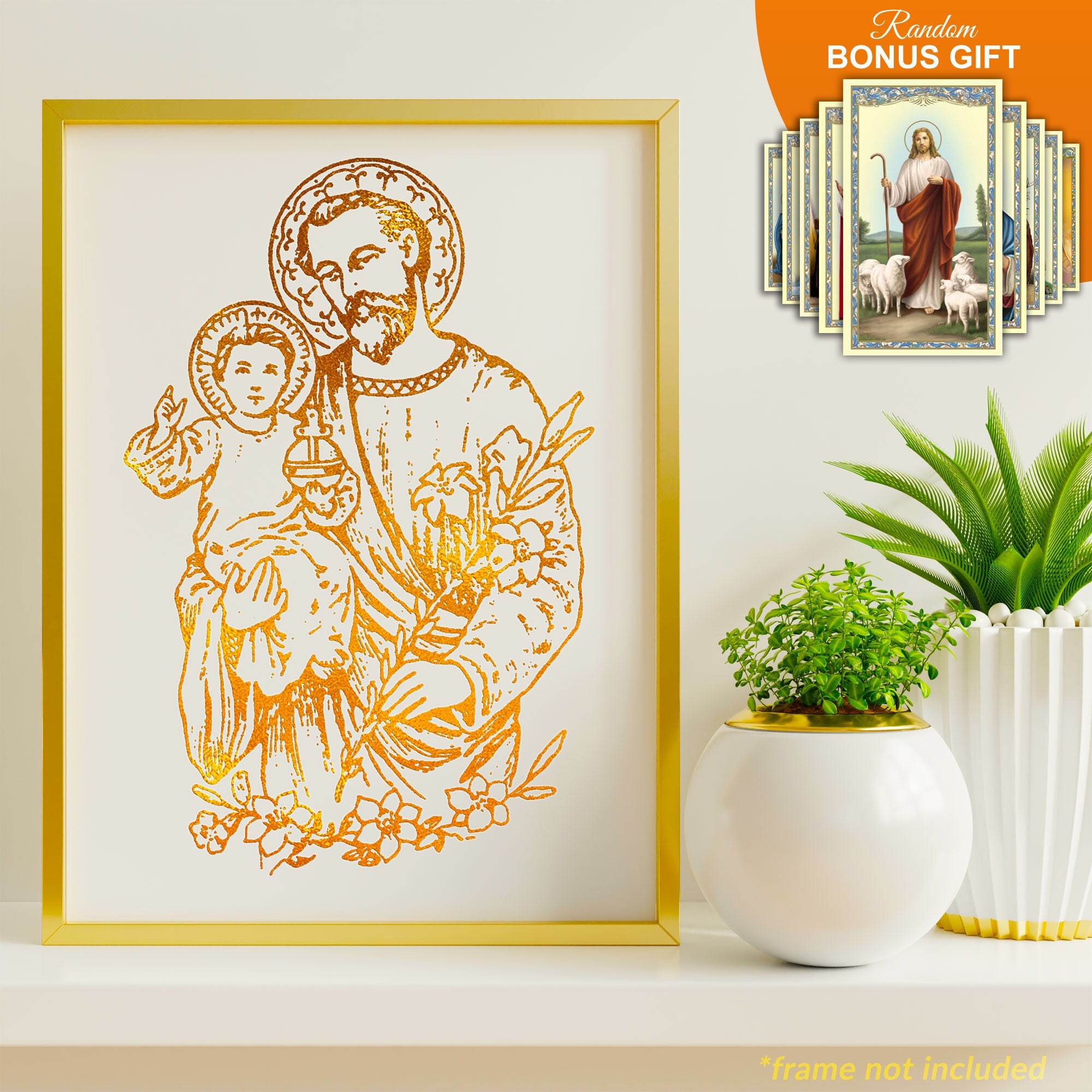 St. Joseph Foster Father Of Jesus Spouse Of St. Mary | Etsy