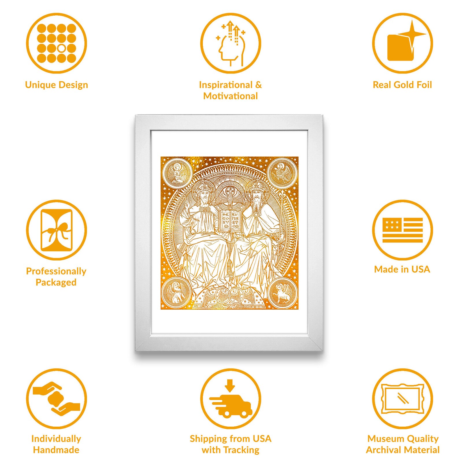 Holy Trinity 8x10 in Home Decor Wall Art Prints Father Son - Etsy