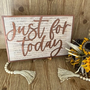 Just for Today SVG Laser Ready Glowforge File Reiki Signs Reiki Healing ...