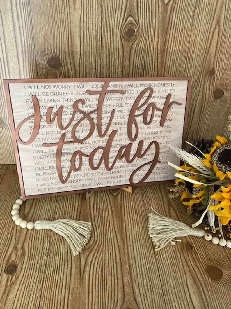 Just for Today SVG Laser Ready Glowforge File Reiki Signs Reiki Healing ...