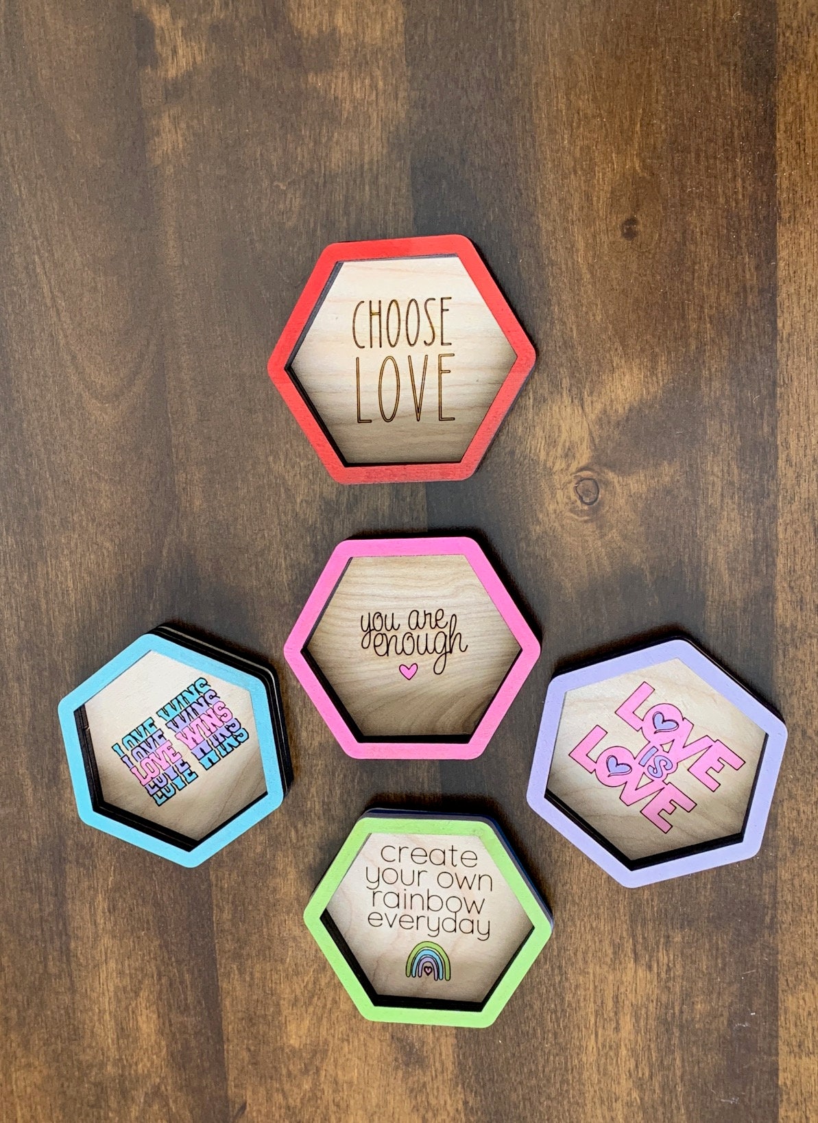 Pride Love Wins Trinket Dish Set SVG File Laser Ready Glowforge - Etsy