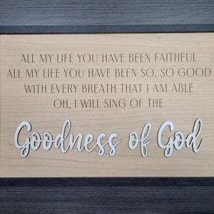 Goodness of God Laser SVG Glowforge Digital File Philippians 4 13 - Etsy