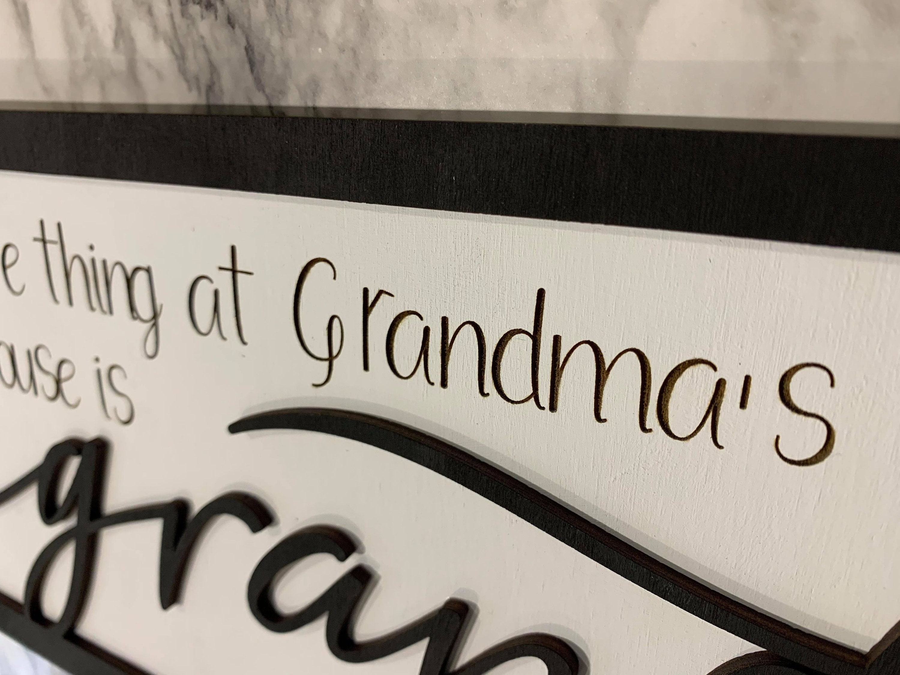 Set of 4 Grandpa Signs SVG File Laser Ready Glowforge - Etsy