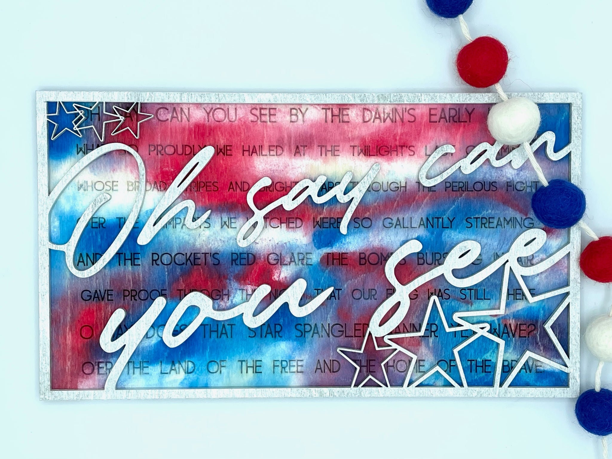 Star Spangled Banner Oh Say Can You See National Anthem SVG - Etsy