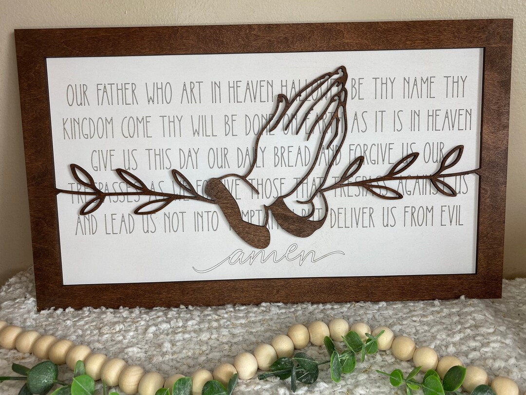 Our Father the Lord's Prayer Two Versions SVG Laser Ready File ...