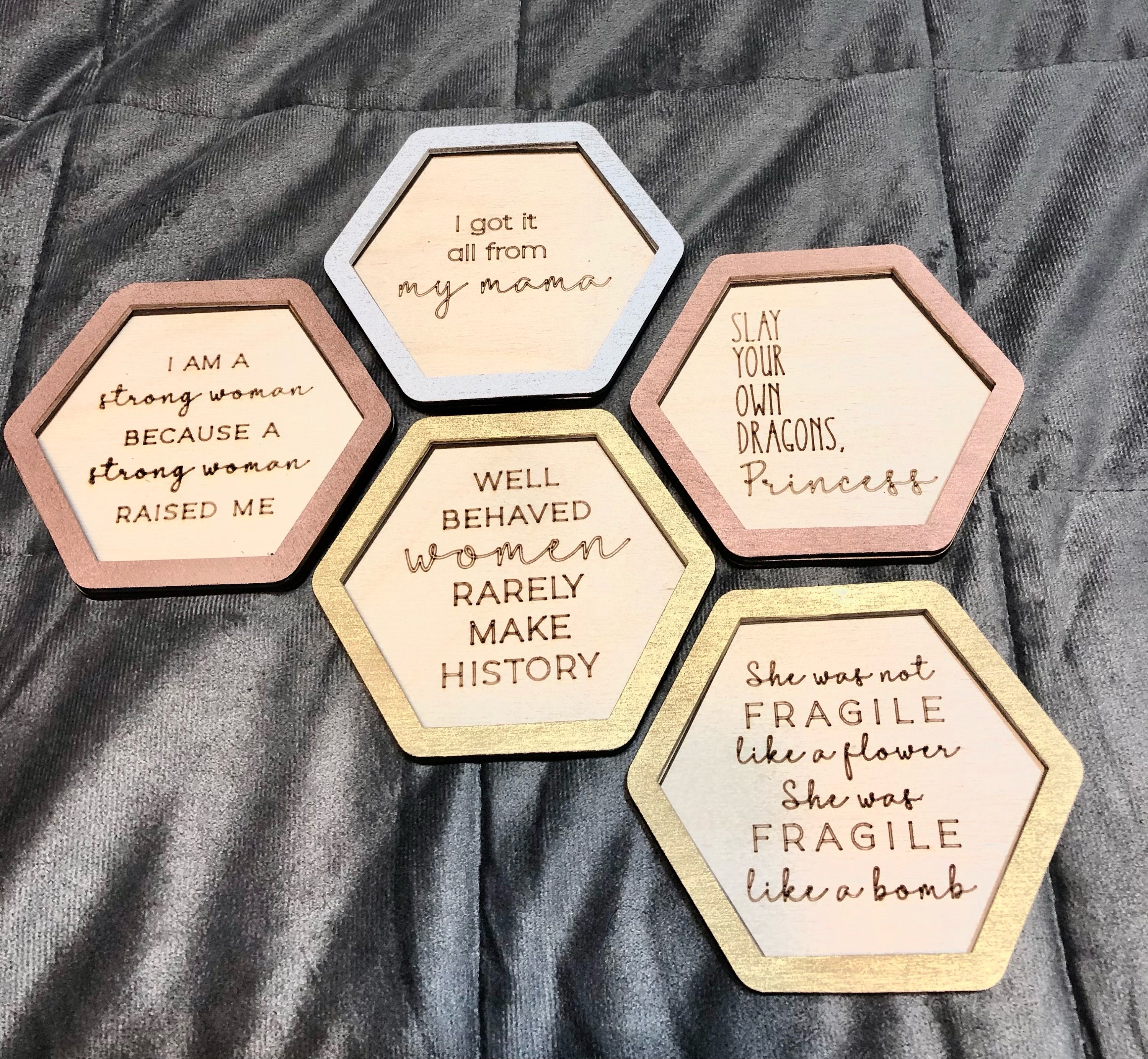 GIRL POWER Trinket Dish Glowforge Laser Ready Digital File SVG - Etsy