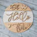 Oh Hello There Round Door Hanger SVG Laser File Glowforge Ready Love - Etsy
