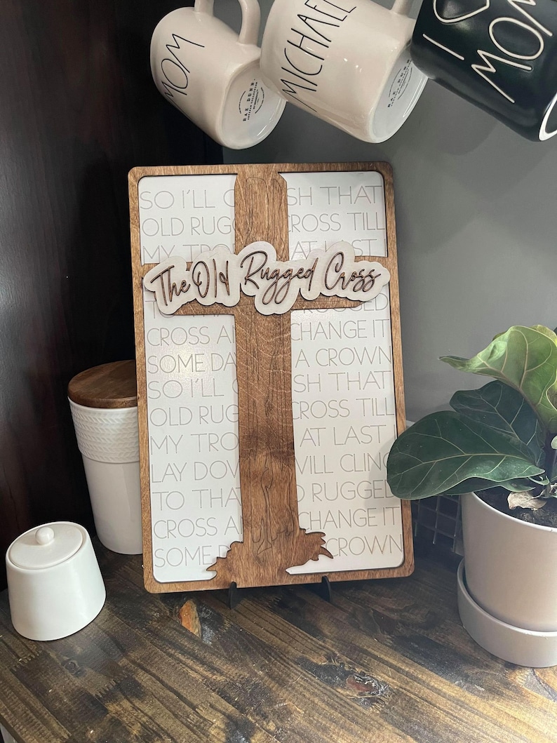 Old Rugged Cross DIGITAL File SVG Laser Glowforge Ready - Etsy