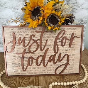 Just for Today SVG Laser Ready Glowforge File Reiki Signs Reiki Healing ...