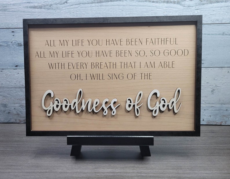 Goodness of God Laser SVG Glowforge Digital File Philippians 4 - Etsy