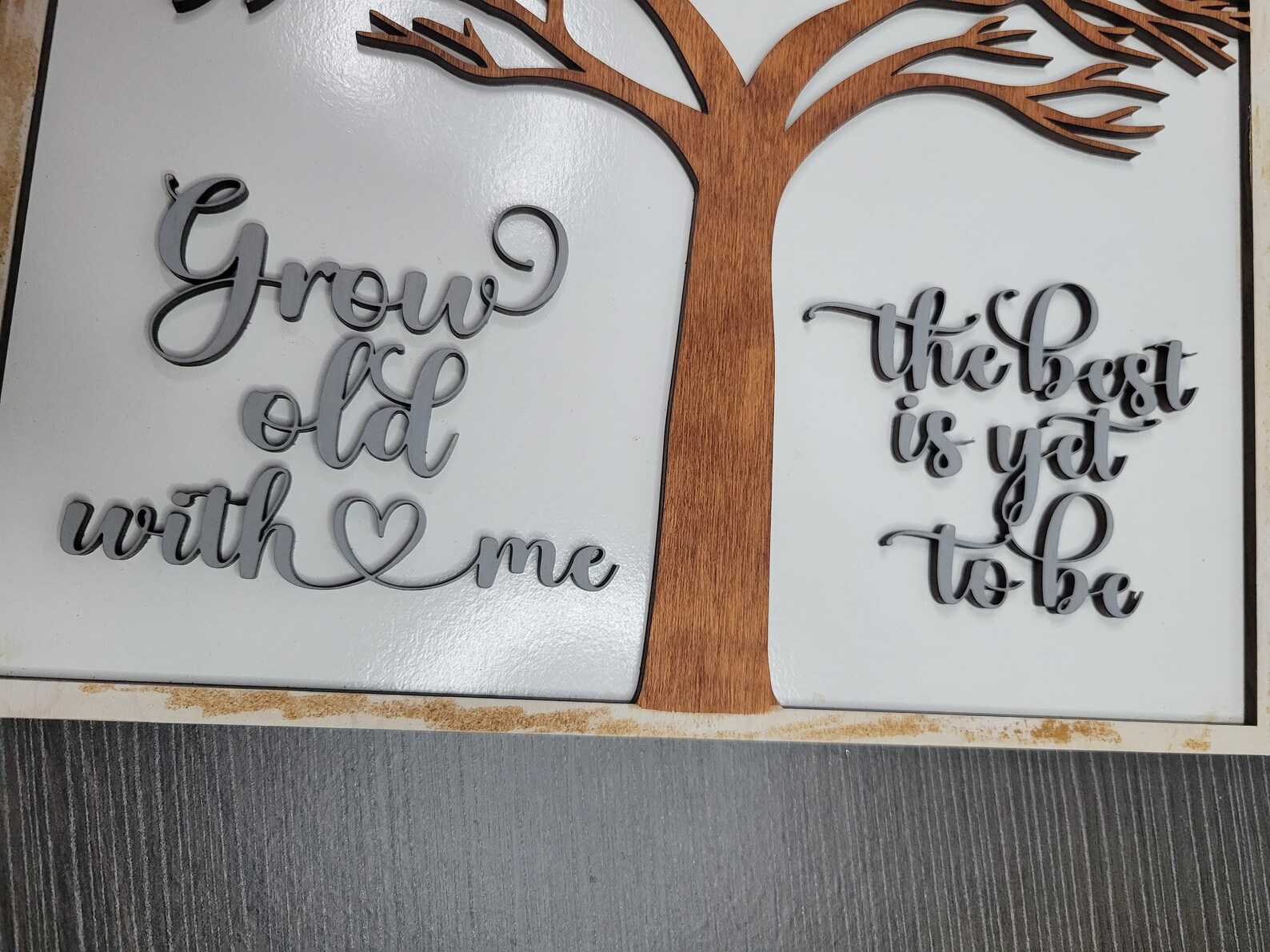 Grow Old With Me the Best is yet to Be Anniversary Tree SVG Laser File ...