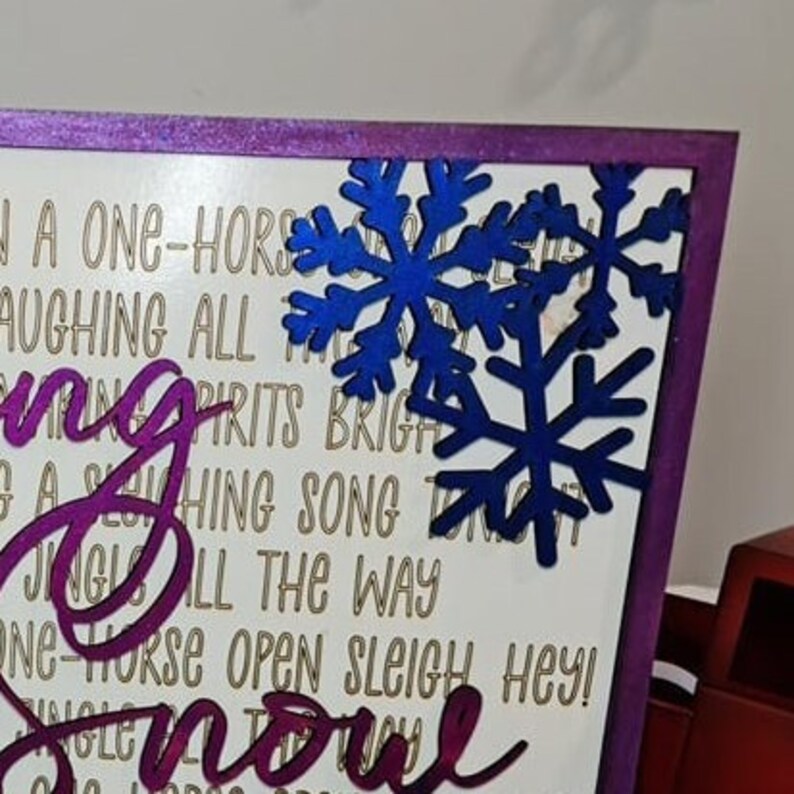 Jingle Bells Dashing Through the Snow SVG Laser Ready | Etsy