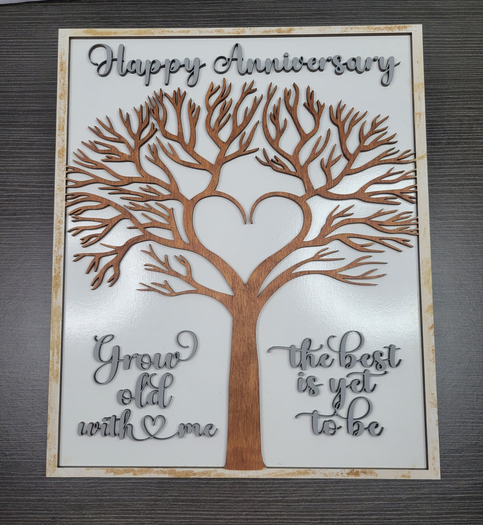 Grow Old With Me the Best is yet to Be Anniversary Tree SVG Laser File ...