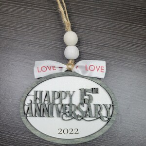 Happy Anniversary Ornament SVG Digital File GLOWFORGE Laser Ready ...