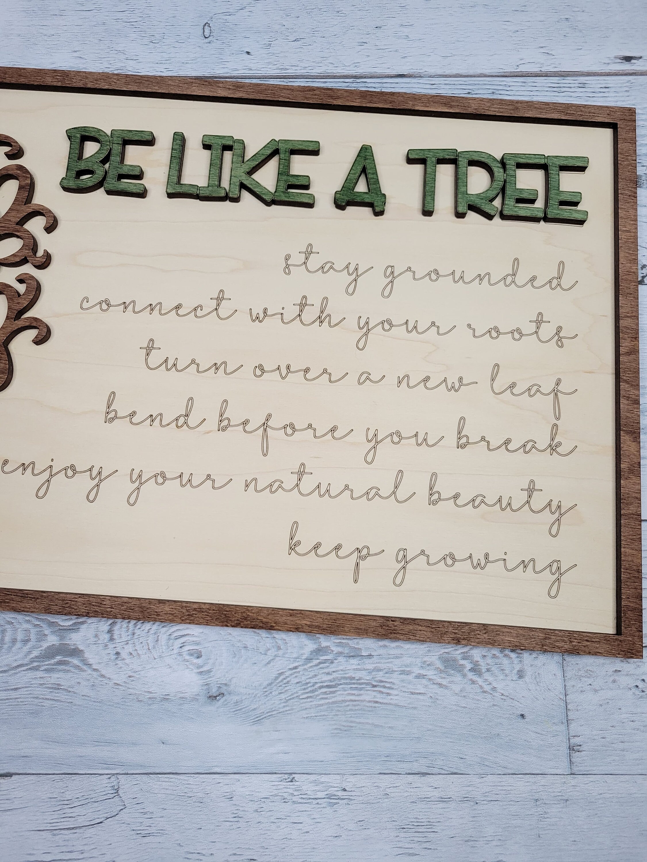 Be Like a Tree SVG Laser Ready File DIY Layered Sign - Etsy