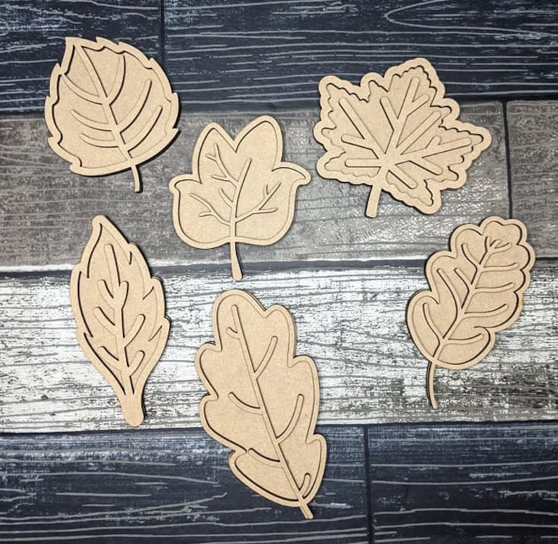 Layered Fall Leaves Laser Ready SVG Glowforge Autumn Halloween | Etsy