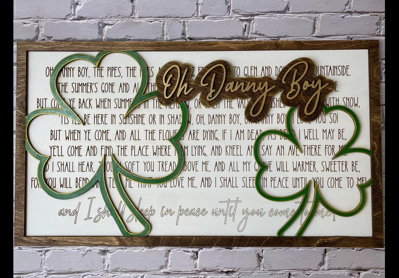 Oh Danny Boy Laser Ready SVG File Irish Song Festive and Fun - Etsy