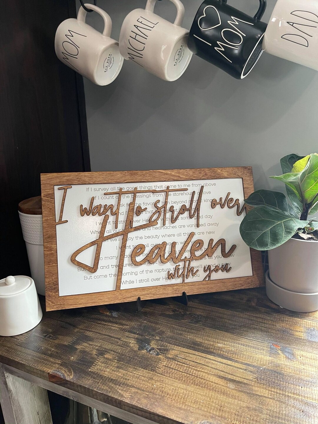 I Want To Stroll Over Heaven With You Layered Hymn Svg Laser Ready File