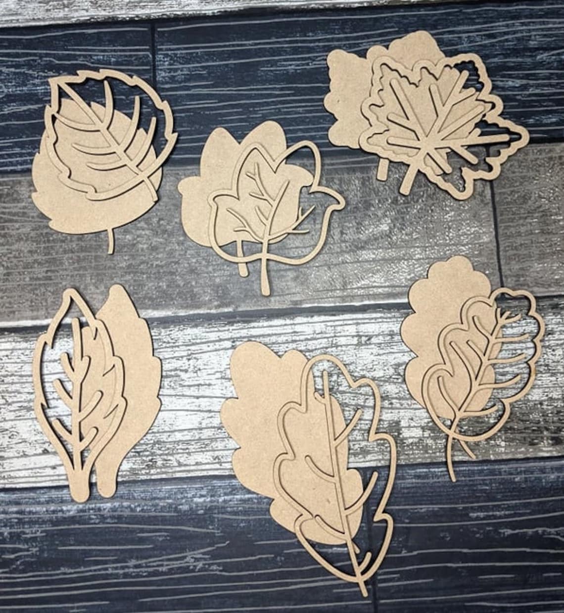 Layered Fall Leaves Laser Ready SVG Glowforge Autumn Halloween | Etsy