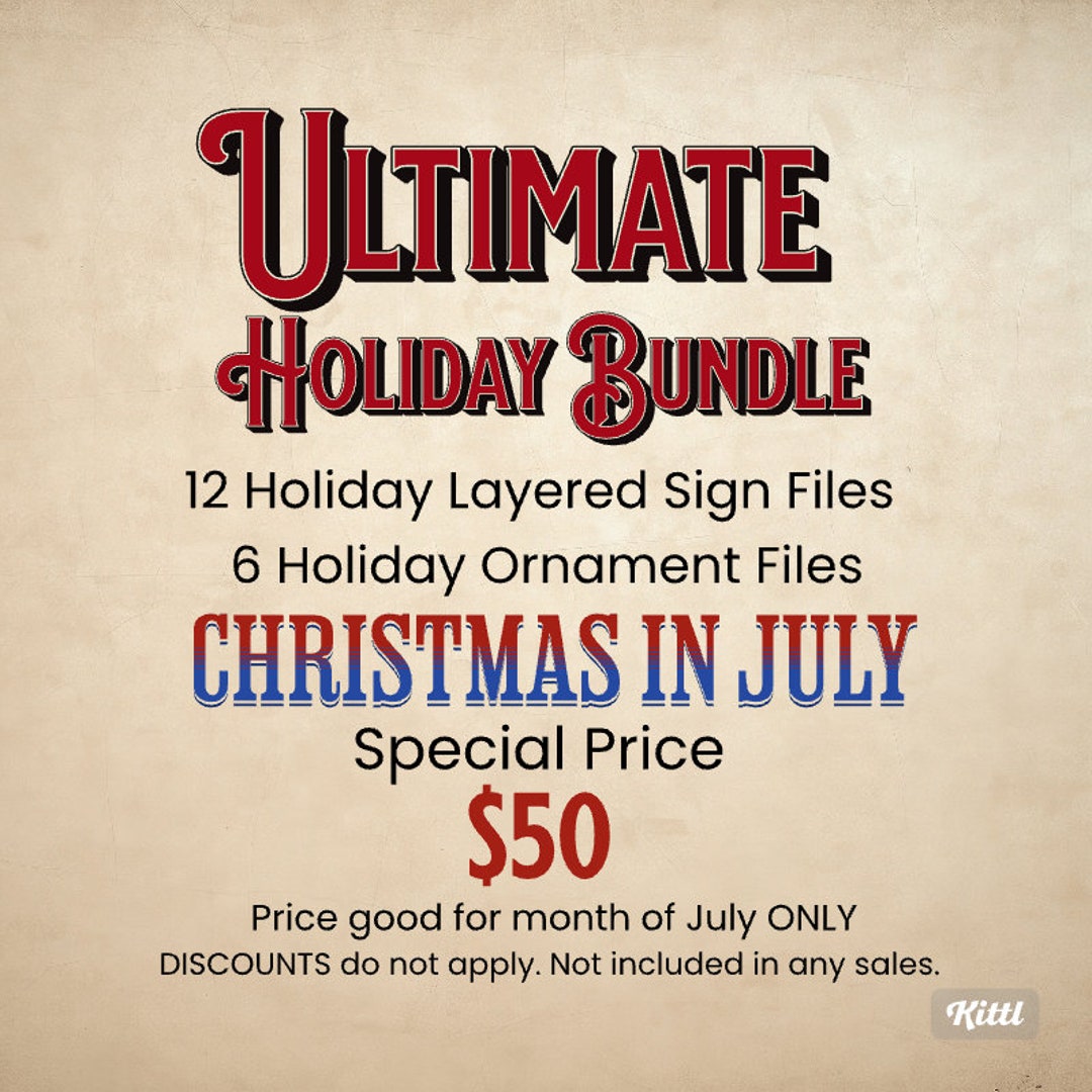 Ultimate Christmas Laser File Bundle SVG Files Holiday Signs and ...