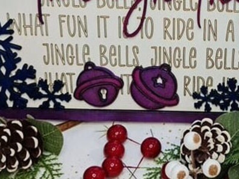 Jingle Bells Dashing Through the Snow SVG Laser Ready Christmas Carol ...