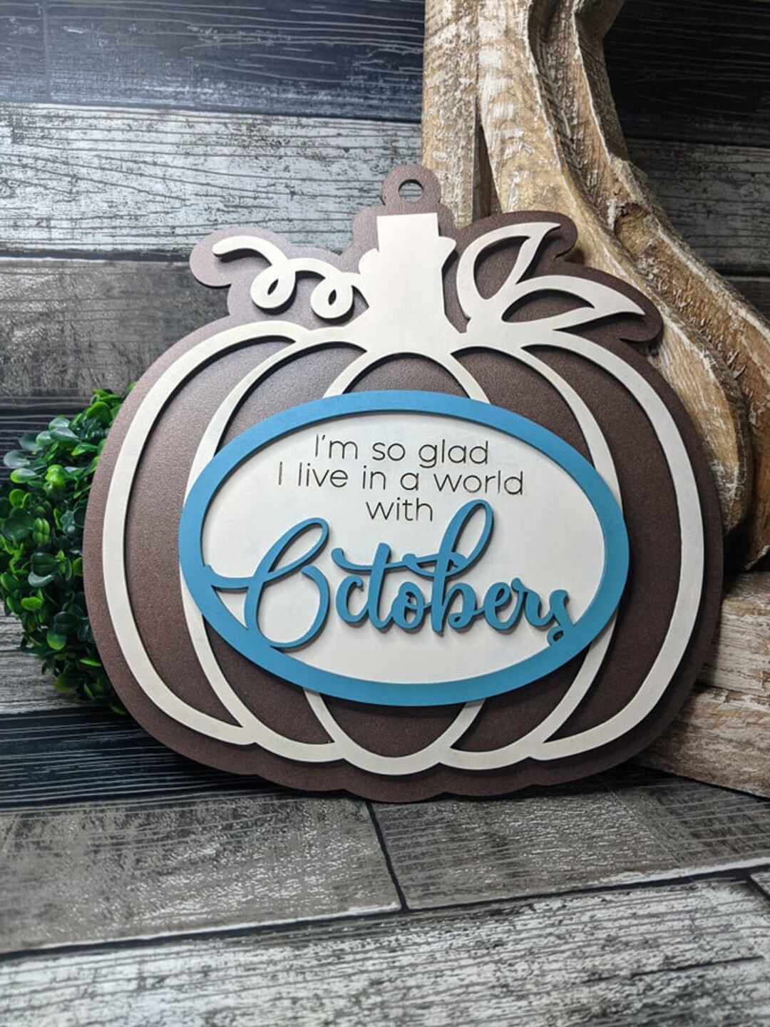 Hello October Pumpkin SVG Laser Ready Fall Porch Sign Door Hanger Gifts ...