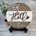 Oh Hello There Round Door Hanger SVG Laser File Glowforge Ready Love - Etsy