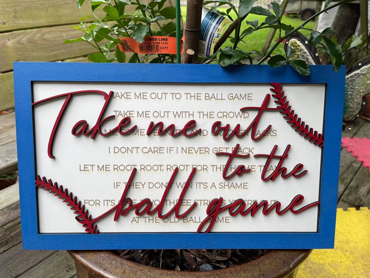 Take Me Out to the Ball Game SVG File Laser Ready Glowforge | Etsy